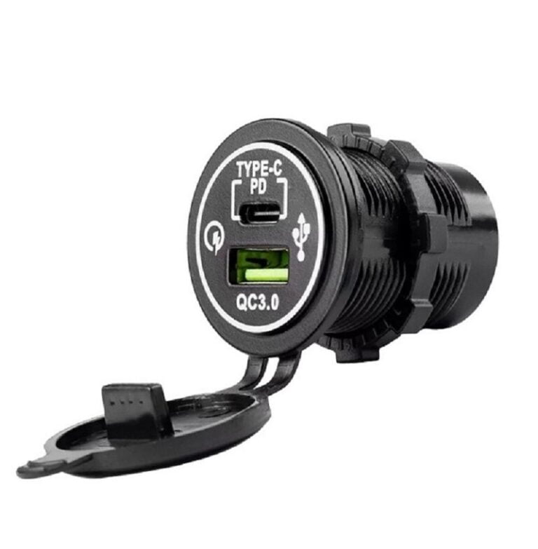 BE-266C-5 Pano Tipi USB 3.0 + Type-C Soket 12-24V – TYPE-C 30W – USB ...